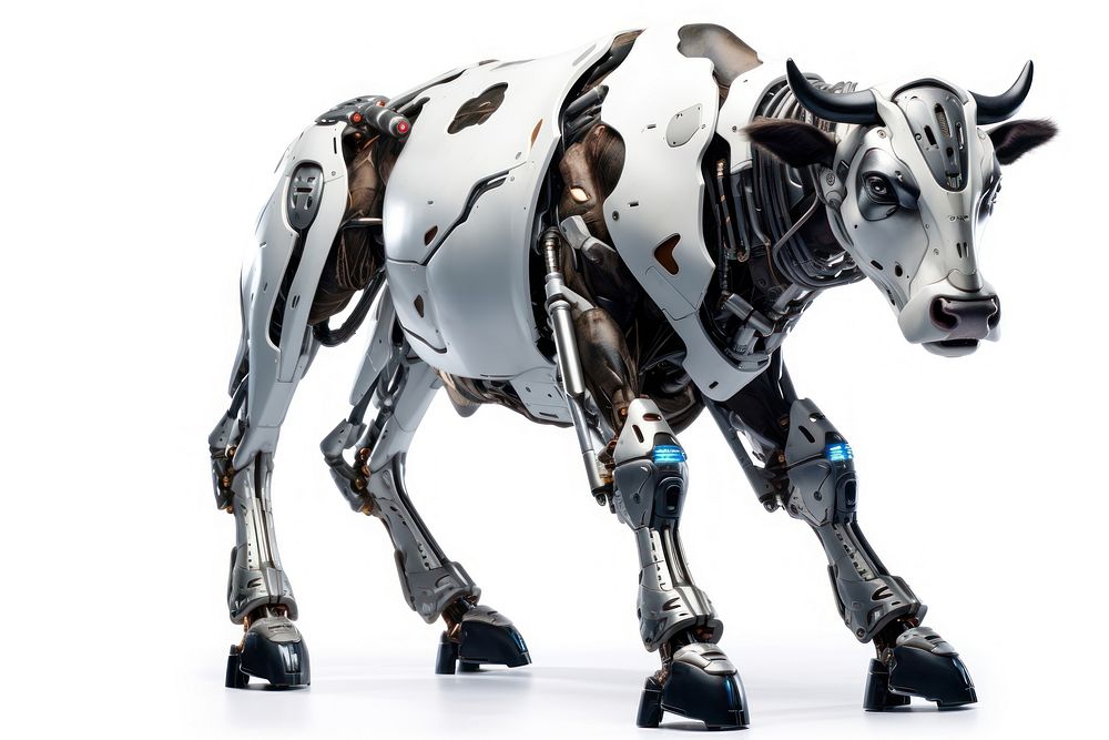 Cyborg cow livestock mammal animal. | Premium Photo - rawpixel