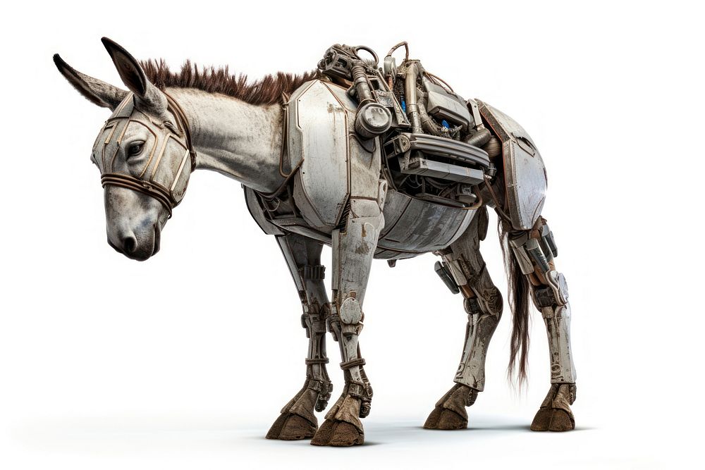 Cyborg donkey animal mammal horse. | Premium Photo - rawpixel