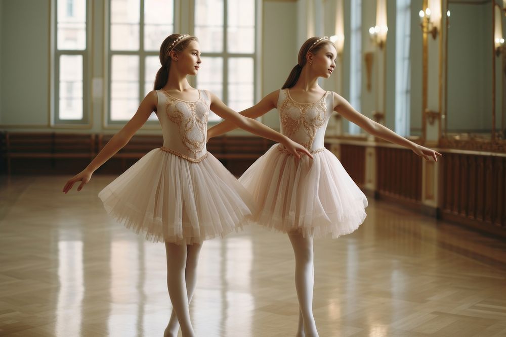 Two girls are dancing ballet | Free Photo - rawpixel