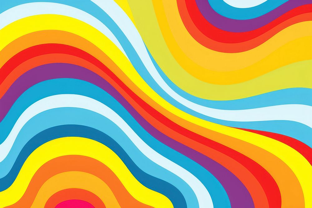 Cartoon rainbow pattern backgrounds creativity. | Premium Photo ...