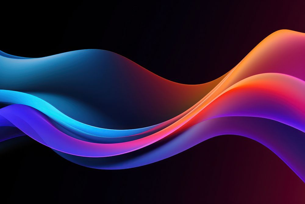Abstract gradient line art wave | Free Photo Illustration - rawpixel