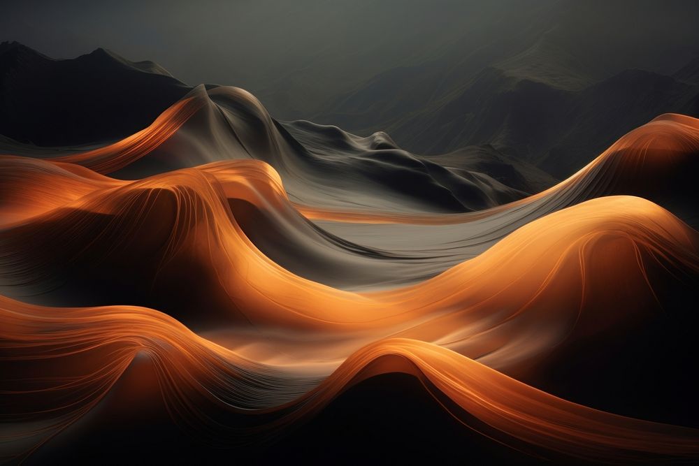 Mountain pattern nature curve. AI | Premium Photo Illustration - rawpixel