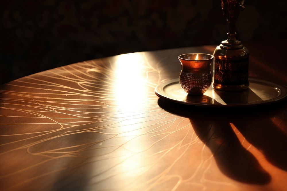 Spirituality table furniture shadow. AI | Premium Photo - rawpixel