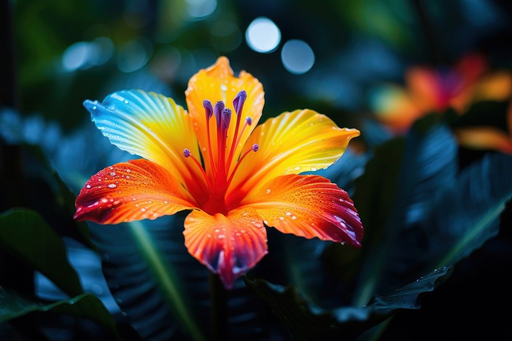 Tropical flower petal plant. AI | Premium Photo - rawpixel