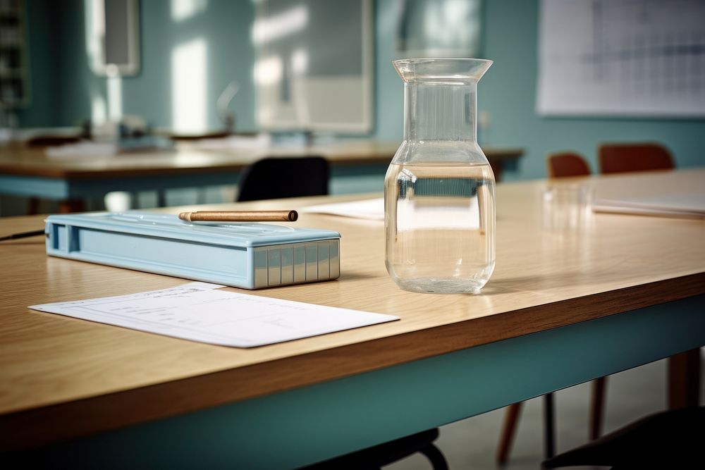 School desk furniture classroom | Free Photo - rawpixel