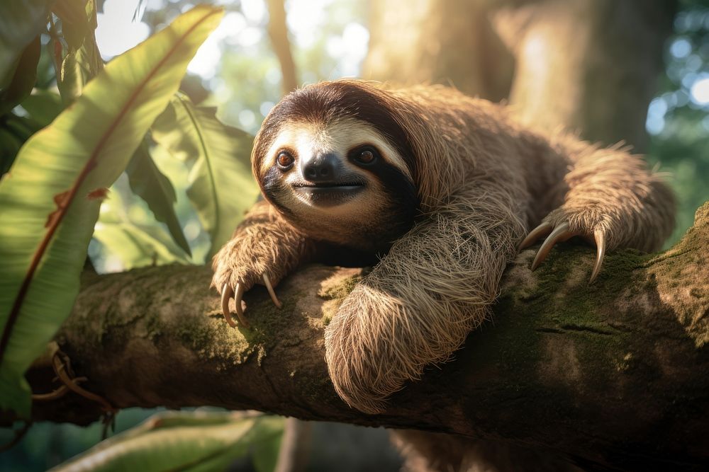 Rainforest sloth wildlife animal. | Free Photo - rawpixel