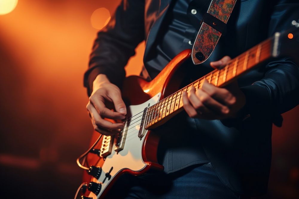 Guitarist playinf guitar stage guitarist | Premium Photo - rawpixel