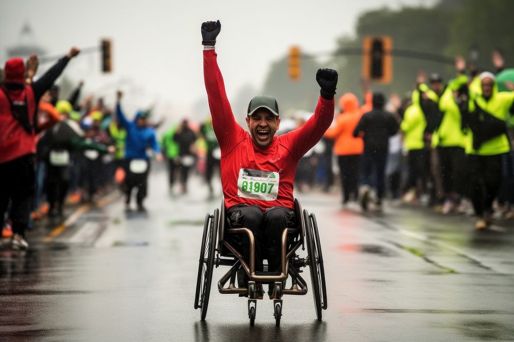 Disability athlete congratulation adult achievement | Premium Photo ...