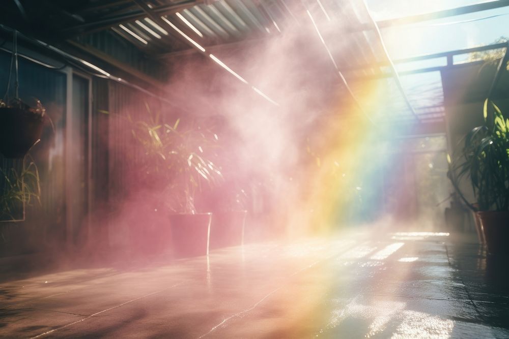 Water mist rainbow light architecture | Free Photo - rawpixel
