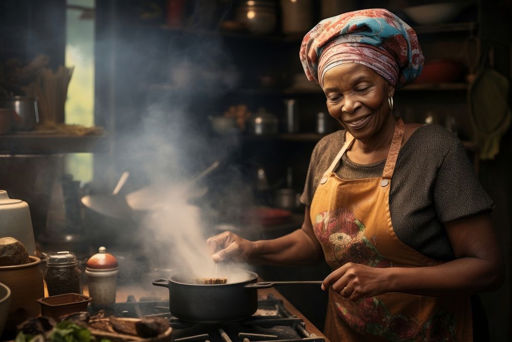 African descent columbian grandmother cooking | Premium Photo - rawpixel