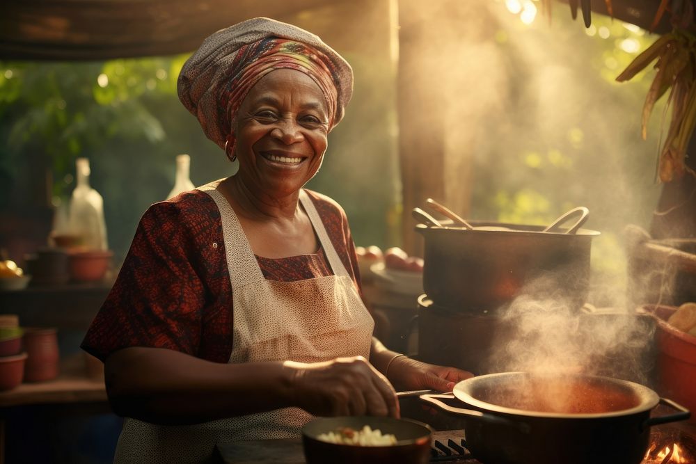 African descent columbian grandmother cooking | Free Photo - rawpixel