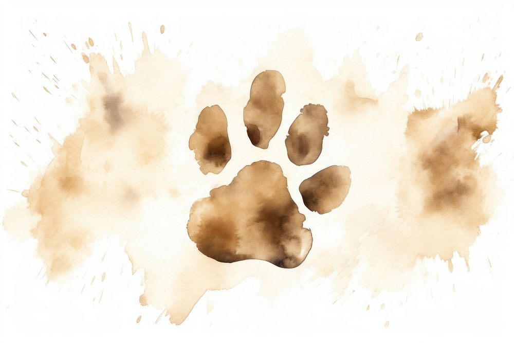 Dog paw backgrounds splattered carnivora. | Free Photo Illustration ...