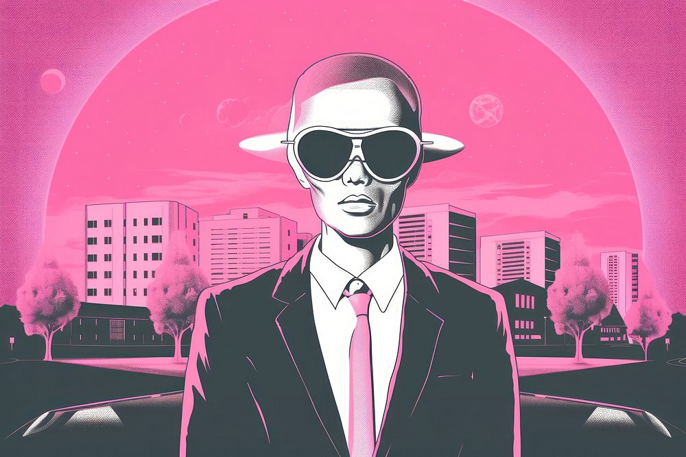 Alien vacation glasses cartoon adult. | Free Photo Illustration - rawpixel