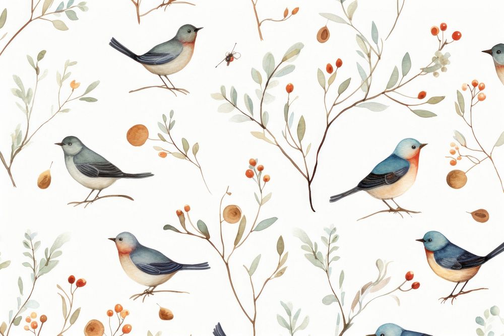 Bird pattern backgrounds wallpaper. AI | Premium Photo Illustration ...