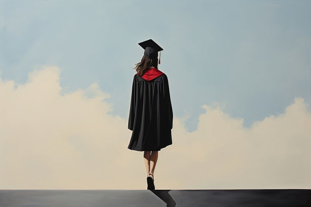Graduation graduation painting student. AI | Premium Photo Illustration ...
