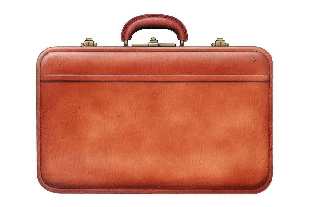 Briefcase bag white background letterbox. | Free Photo Illustration ...