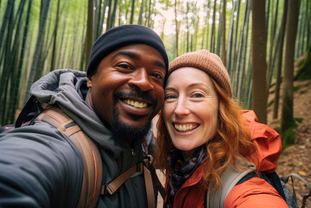 Kyoto forest adventure laughing. | Free Photo - rawpixel
