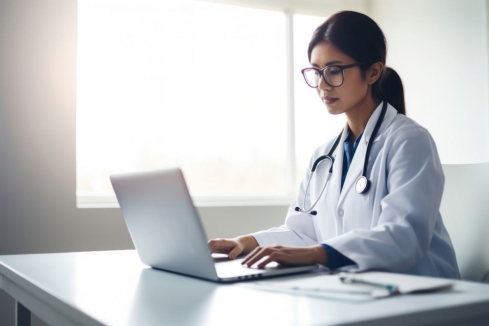 Woman doctor using laptop computer | Premium Photo - rawpixel