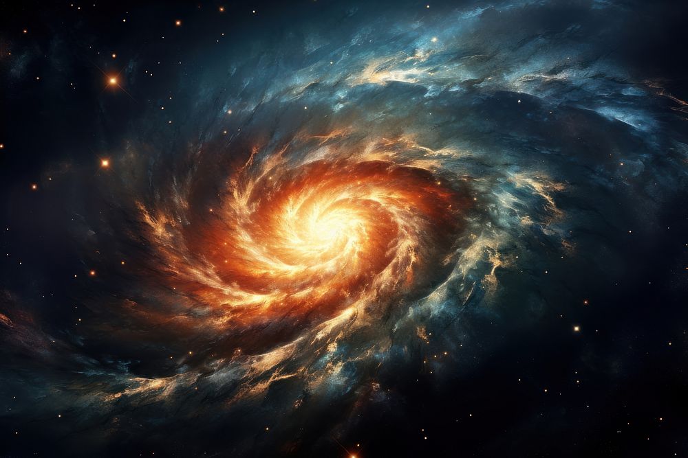 Spiral galaxy space astronomy universe. | Free Photo Illustration ...
