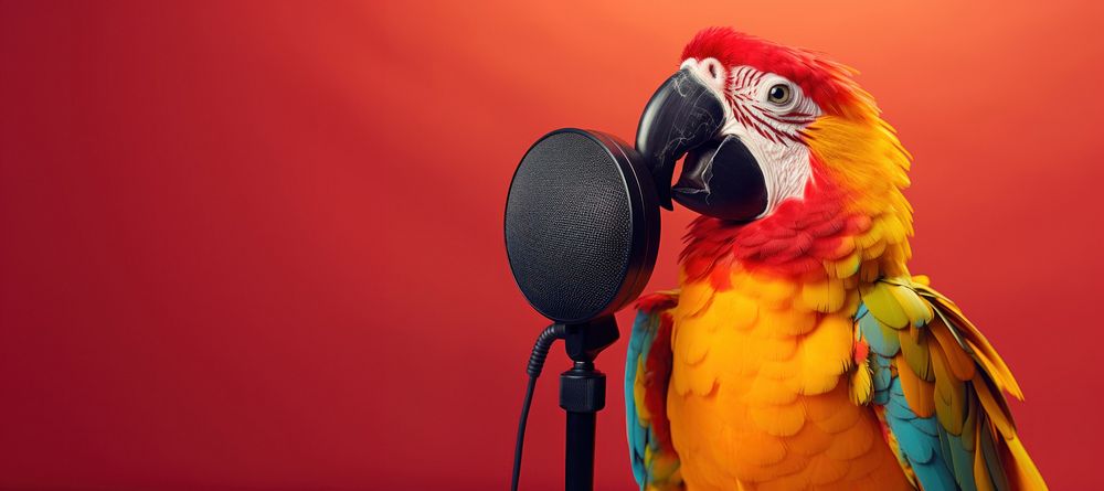 Parrot microphone portrait animal | Free Photo - rawpixel