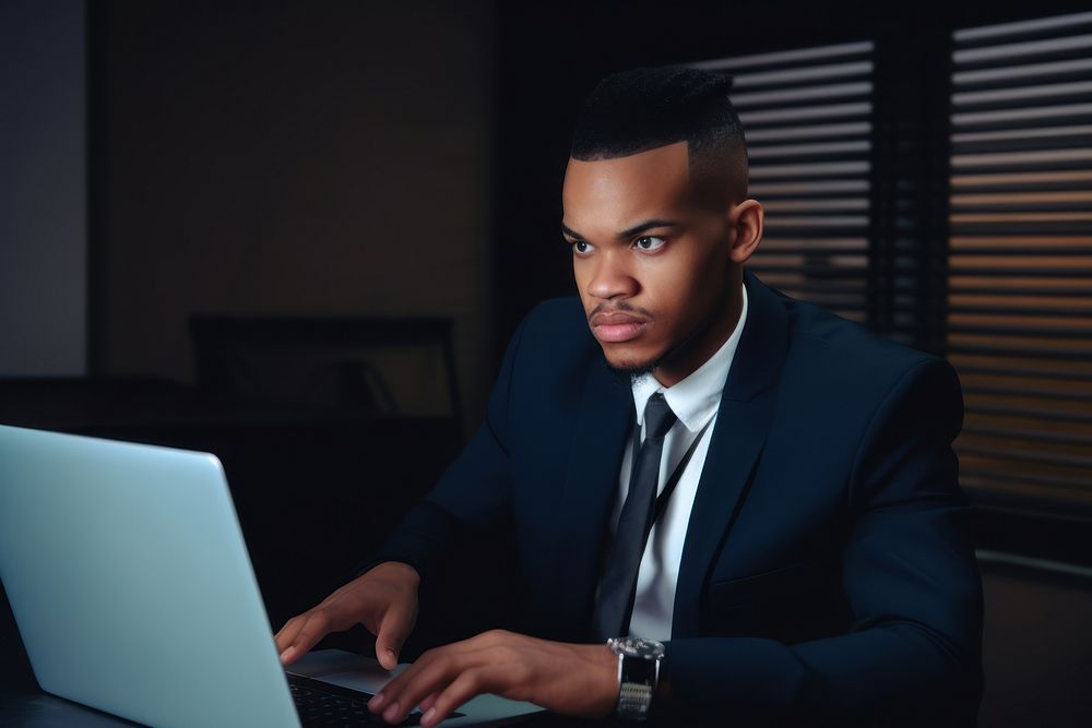 Trans man working computer portrait | Free Photo - rawpixel
