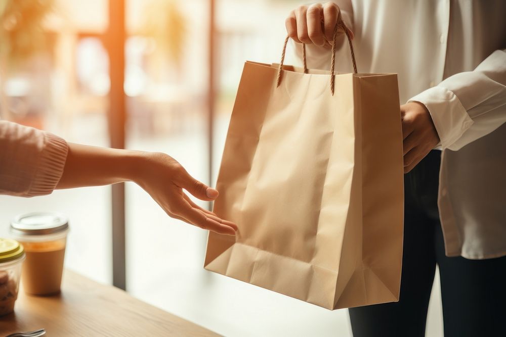 Recieving delivery man bag holding | Free Photo - rawpixel