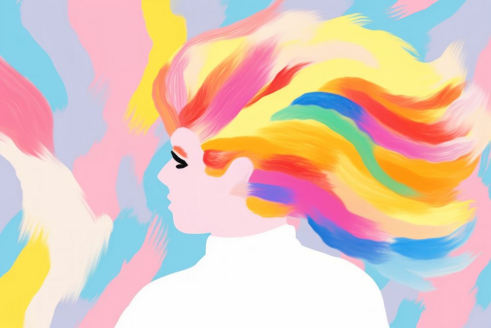 Rainbow art painting abstract. AI | Premium Photo Illustration - rawpixel