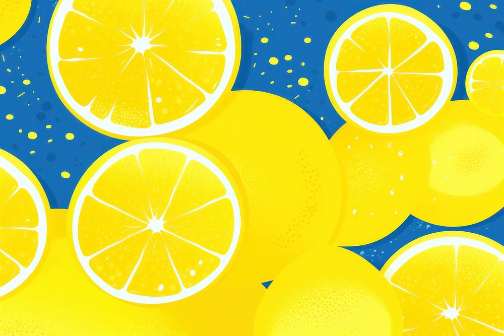 Abstract memphis lemon illustration backgrounds | Free Photo ...