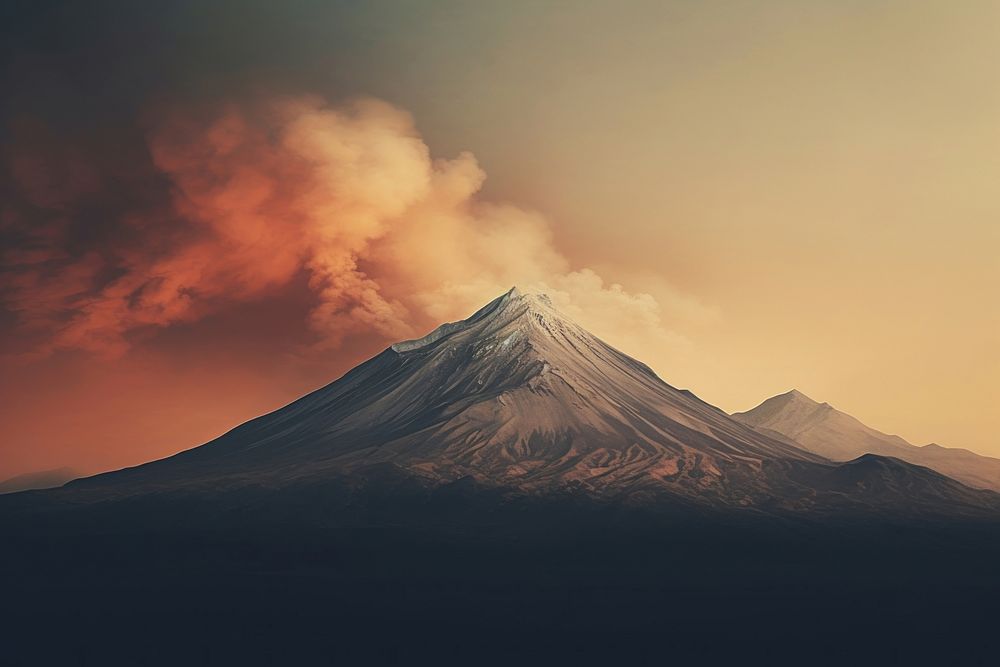 Volcanic mountains outdoors volcano nature. | Premium Photo - rawpixel