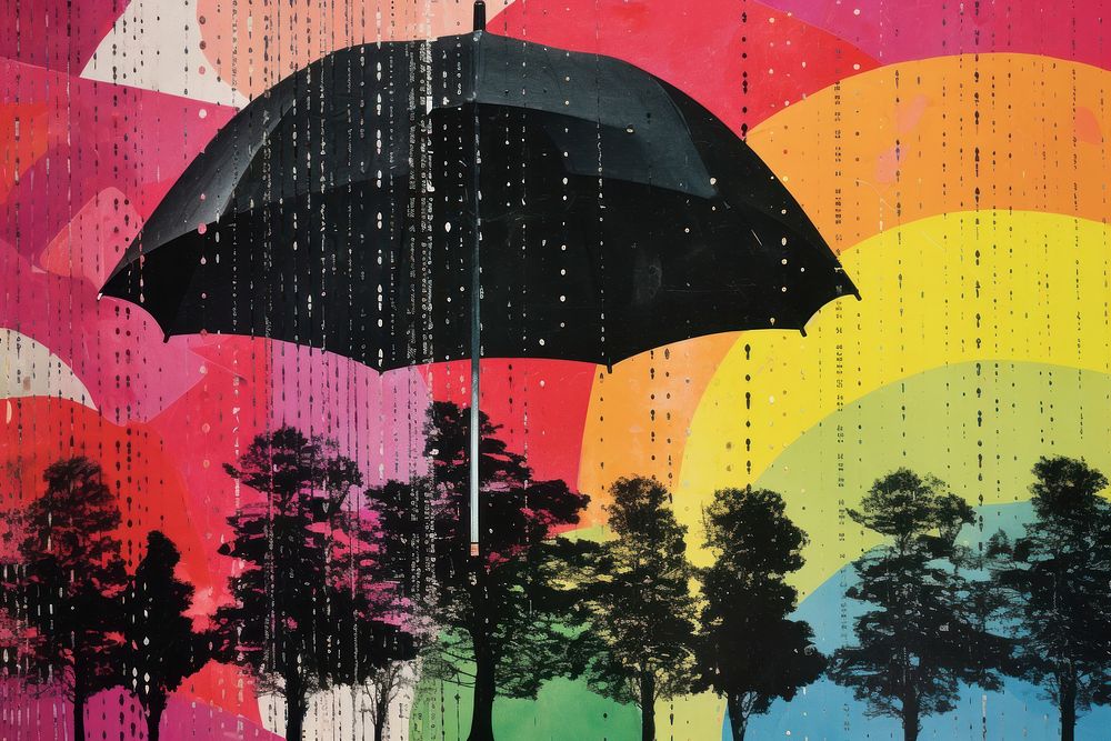 Summer rain art plant tree. | Premium Photo Illustration - rawpixel