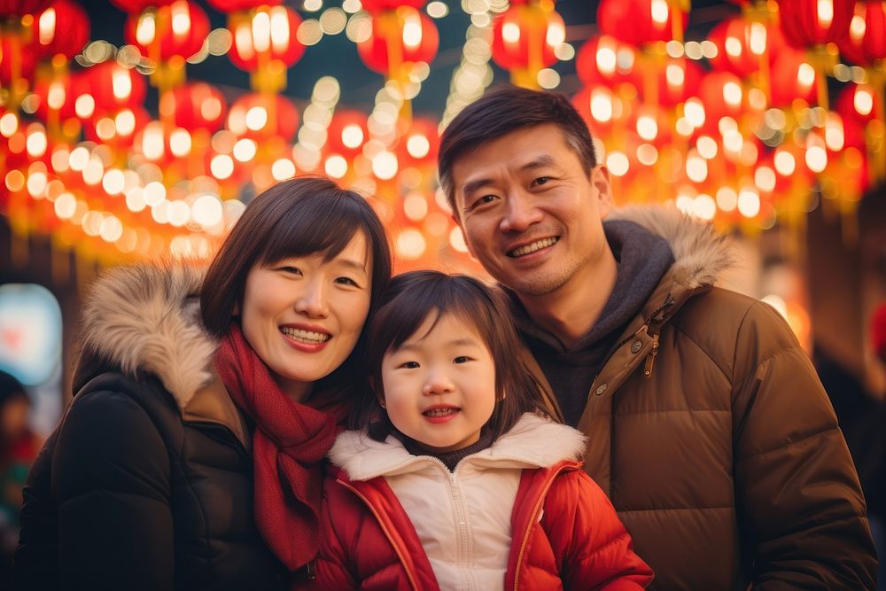 East asian family celebration portrait | Premium Photo - rawpixel