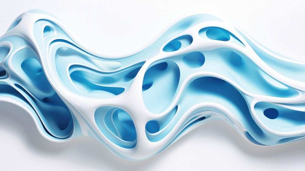 Patterned turquoise shape backgrounds. AI | Premium Photo Illustration ...