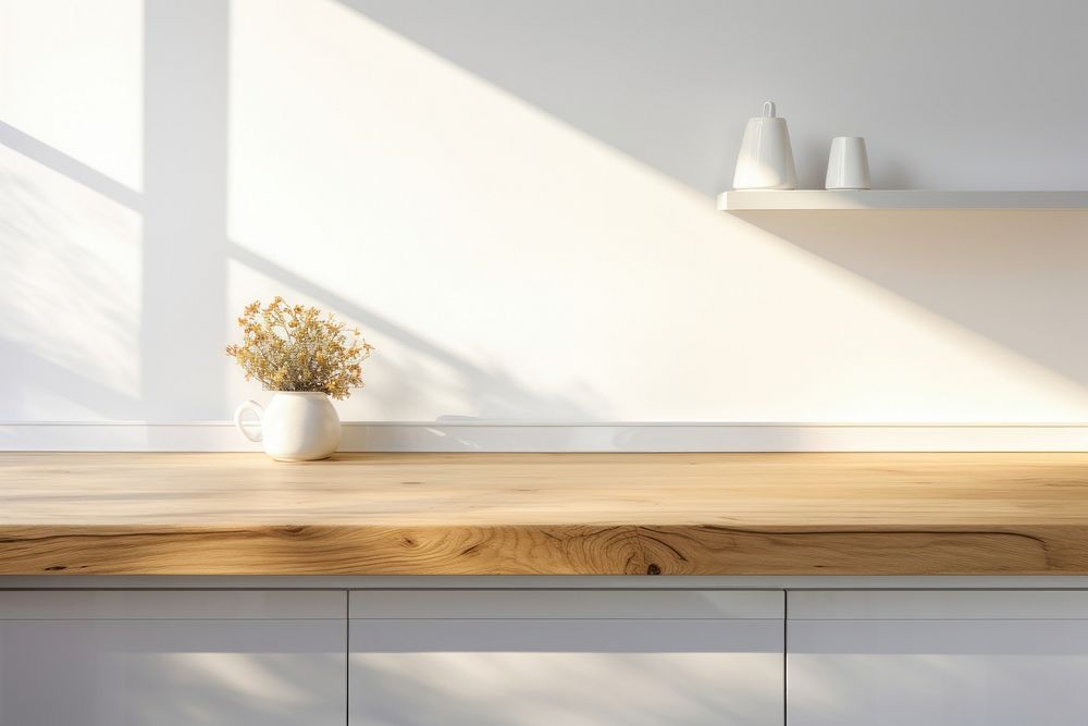 Counter top oak wood kitchen | Premium Photo - rawpixel