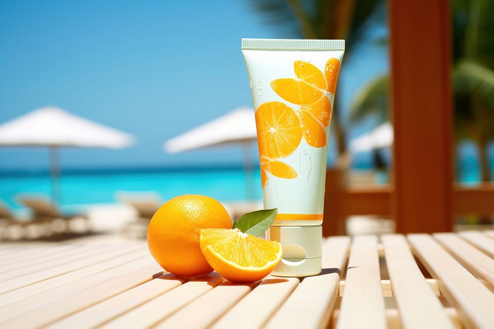 Sunscreen lotion cosmetics summer fruit. | Premium Photo - rawpixel