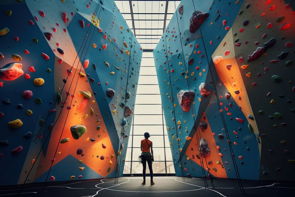 Climber fitness room climbing recreation | Premium Photo - rawpixel