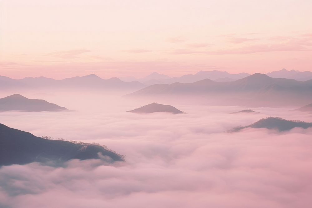 Sea mist backgrounds mountain outdoors. | Free Photo - rawpixel