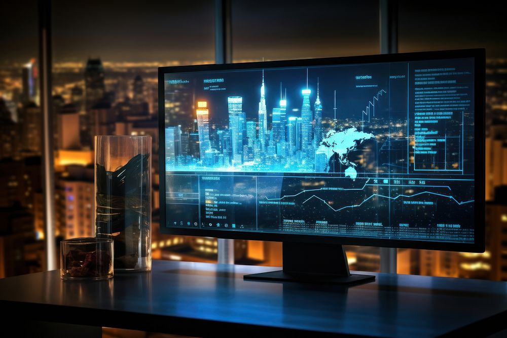 Business computer technology display screen. | Free Photo - rawpixel