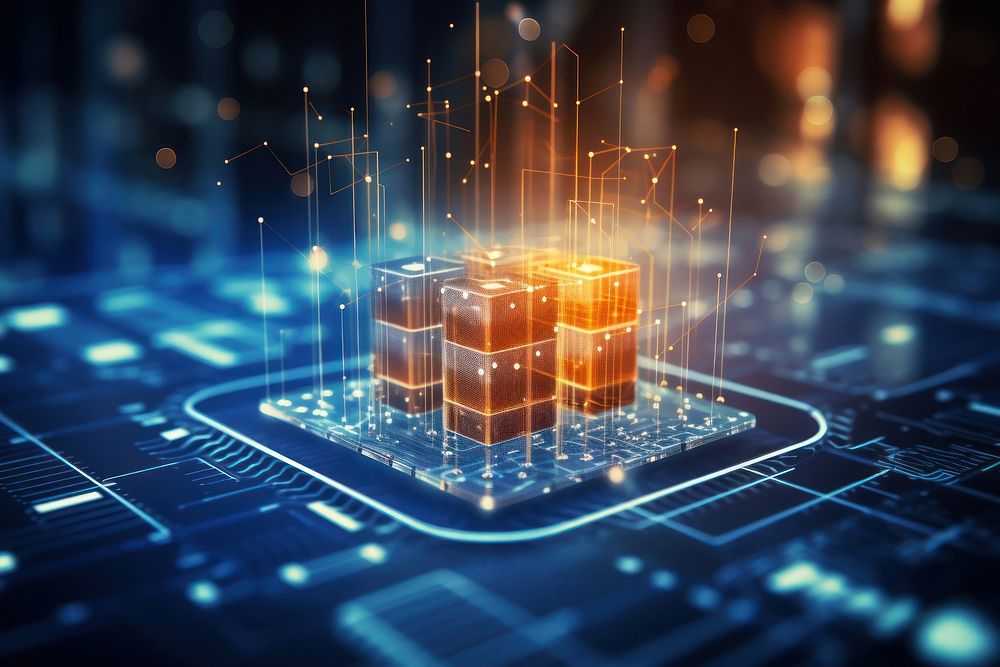 Data Transfer technology futuristic illuminated | Free Photo - rawpixel