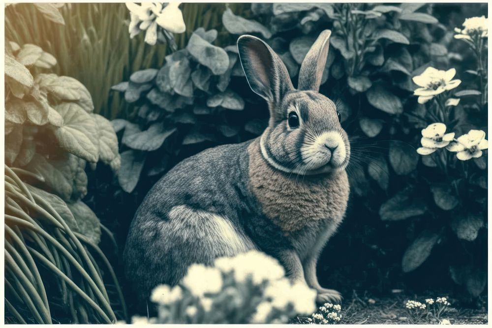 Rabbit garden animal mammal rodent. | Free Photo - rawpixel