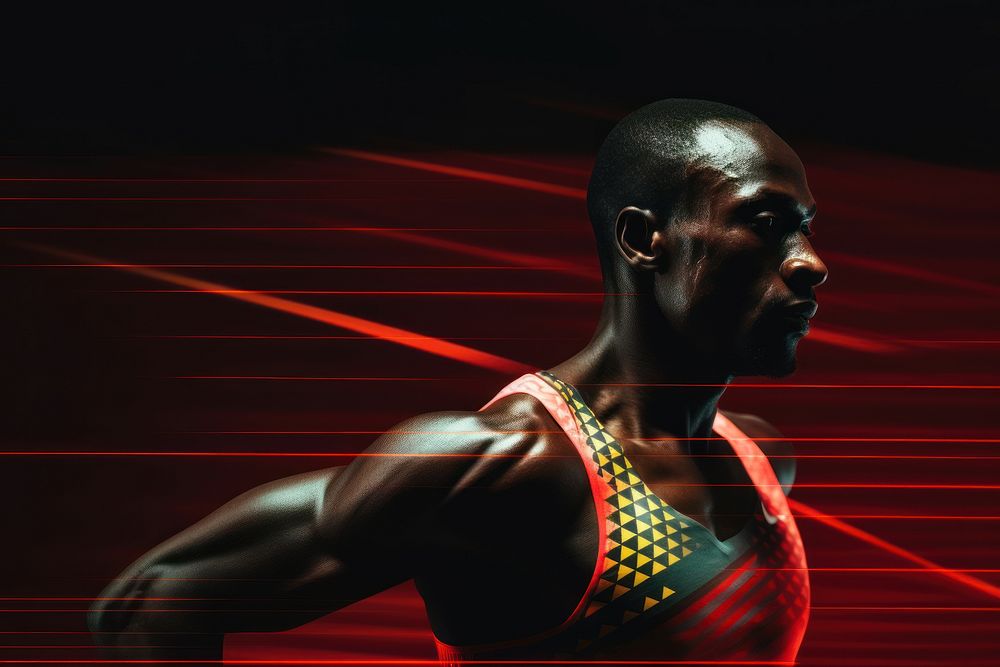 African american sprinter determination bodybuilding | Free Photo ...