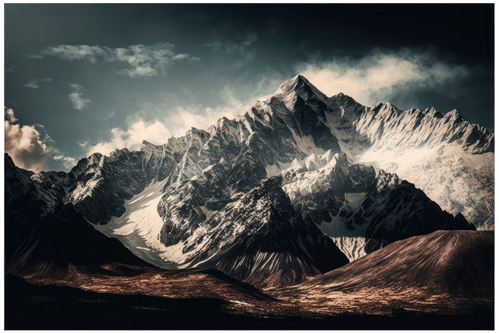 Mountains landscape panoramic outdoors. AI | Premium Photo - rawpixel