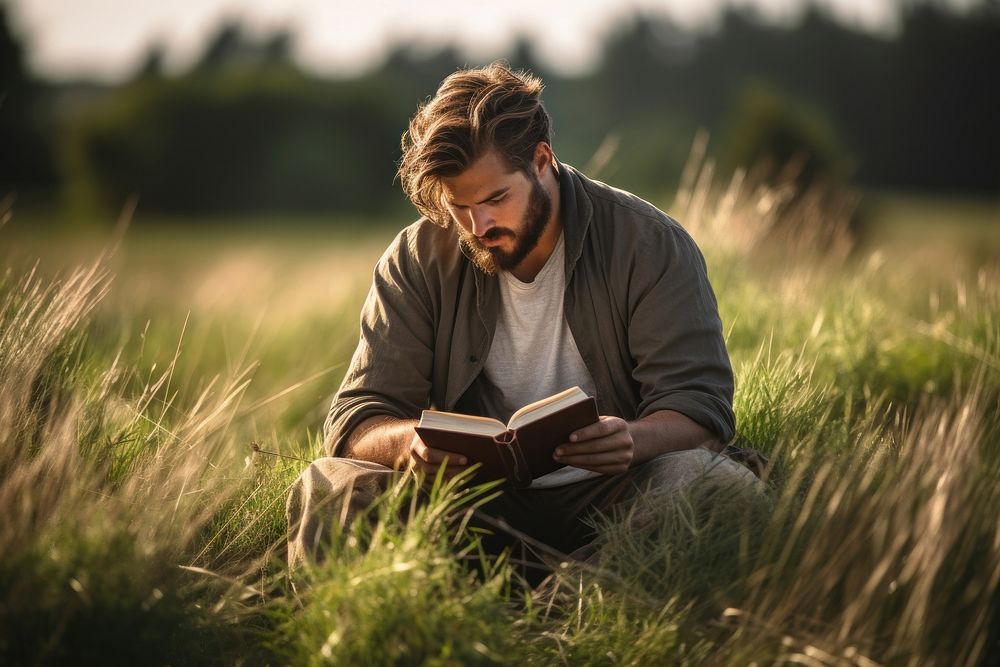 Reading sitting book publication. AI | Free Photo - rawpixel