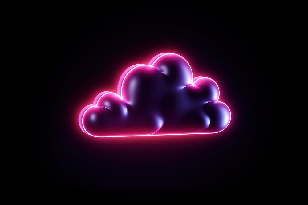 Cloud neon purple night. AI | Free Photo Illustration - rawpixel