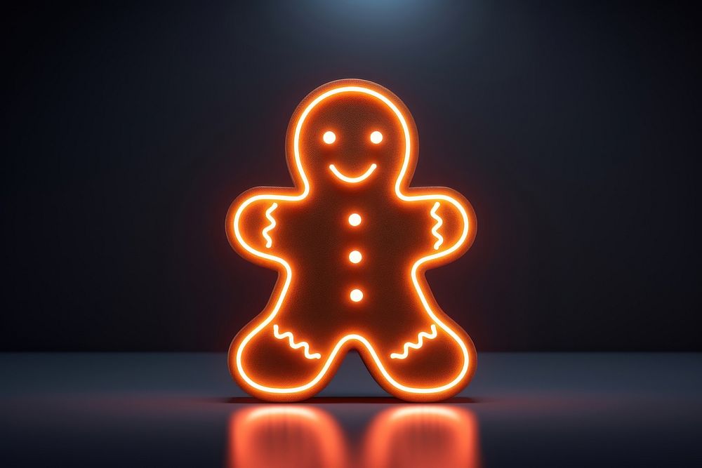 Ginger cookie light gingerbread night. | Premium Photo Illustration ...
