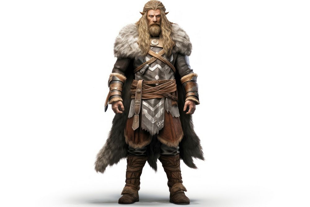 Viking cosplay adult coat bodybuilder. | Free Photo Illustration - rawpixel