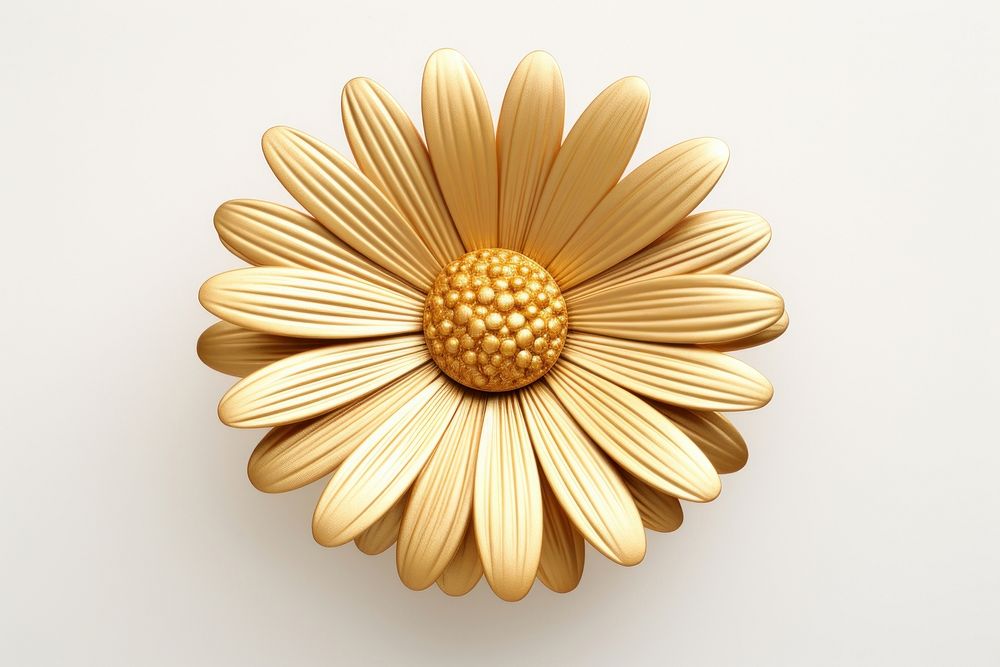 Daisy flower daisy gold jewelry. | Free Photo Illustration - rawpixel