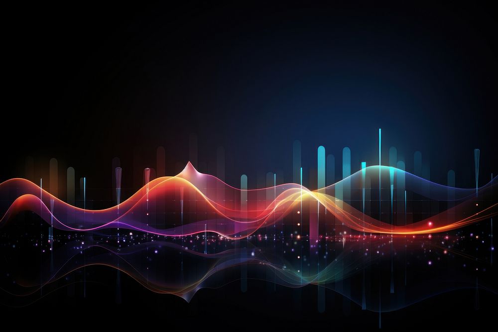 Music sound waves backgrounds light | Free Photo Illustration - rawpixel