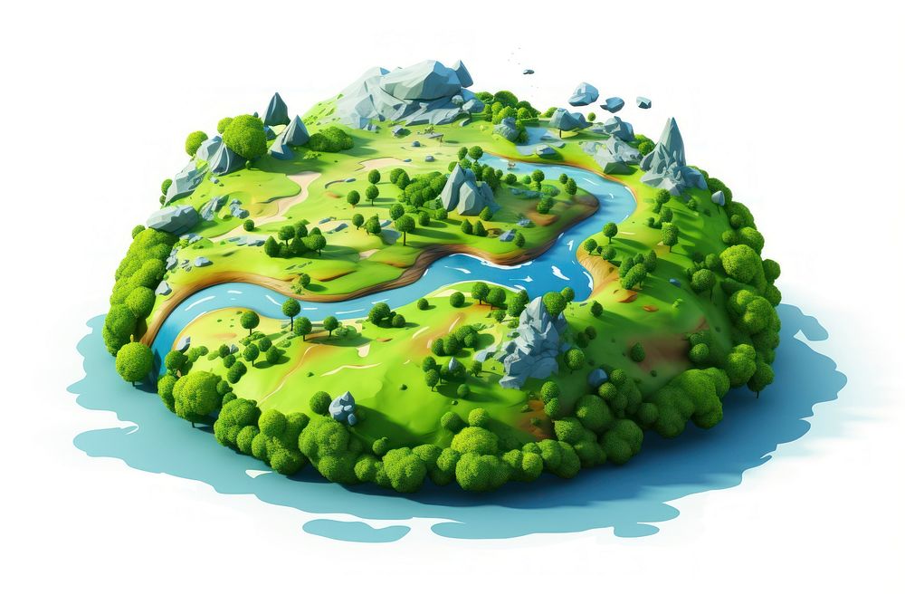 Green field covered earth icon | Free Photo Illustration - rawpixel