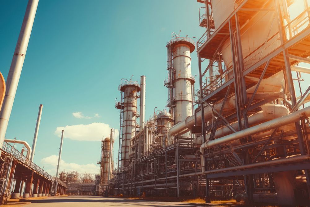 Petrochemical industrial architecture refinery vehicle. | Free Photo ...