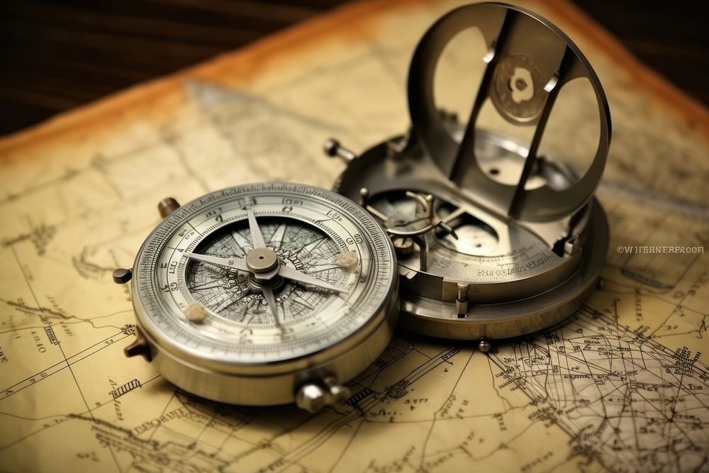 Compasses wristwatch old accuracy. AI | Premium Photo - rawpixel